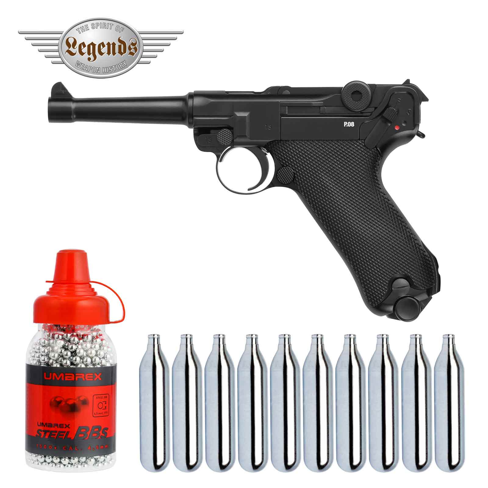 Ersatzmagazin Umarex Legends P08 - 4,5 mm Stahl BB 21 Schuss