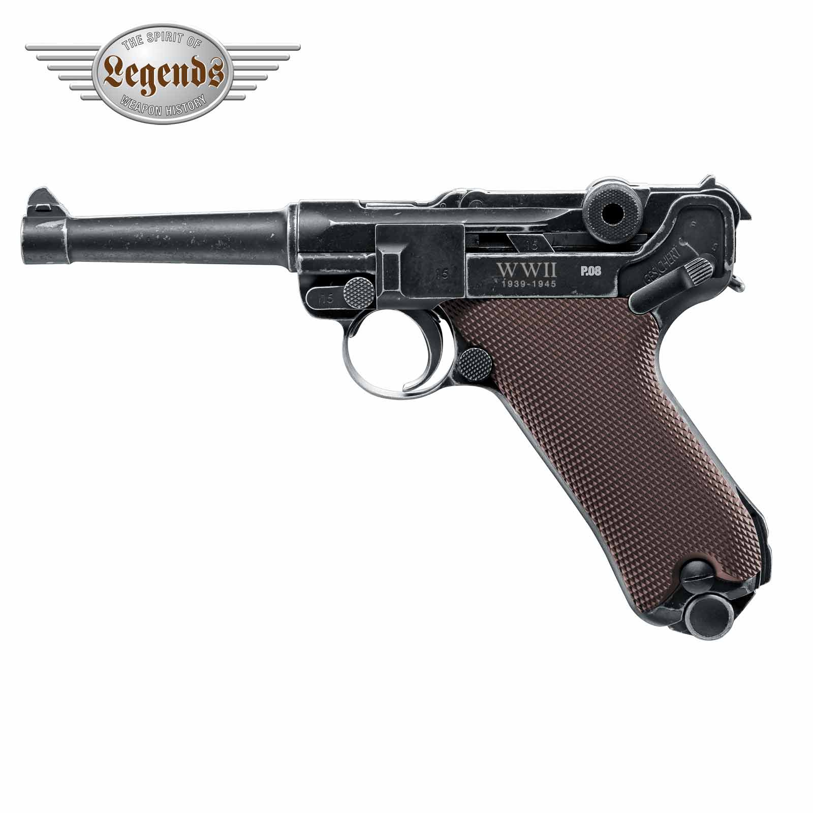 Umarex Legends P08 WWII Special Edition - 4,5 mm Stahl-BB Co2-Pistole