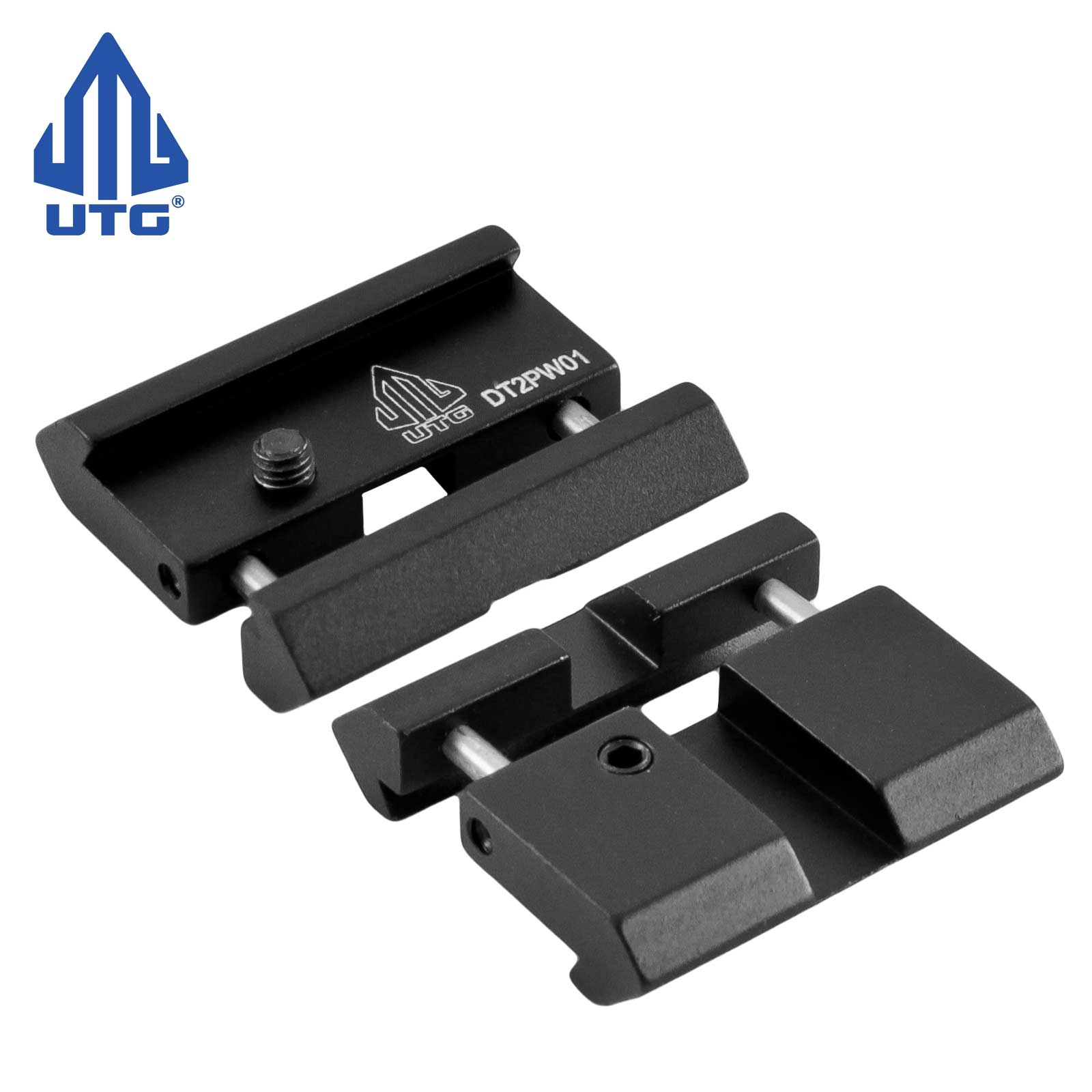 UTG Low-Pro Snap-In Adapter von Dovetail auf Picatinny-/Weaverschiene