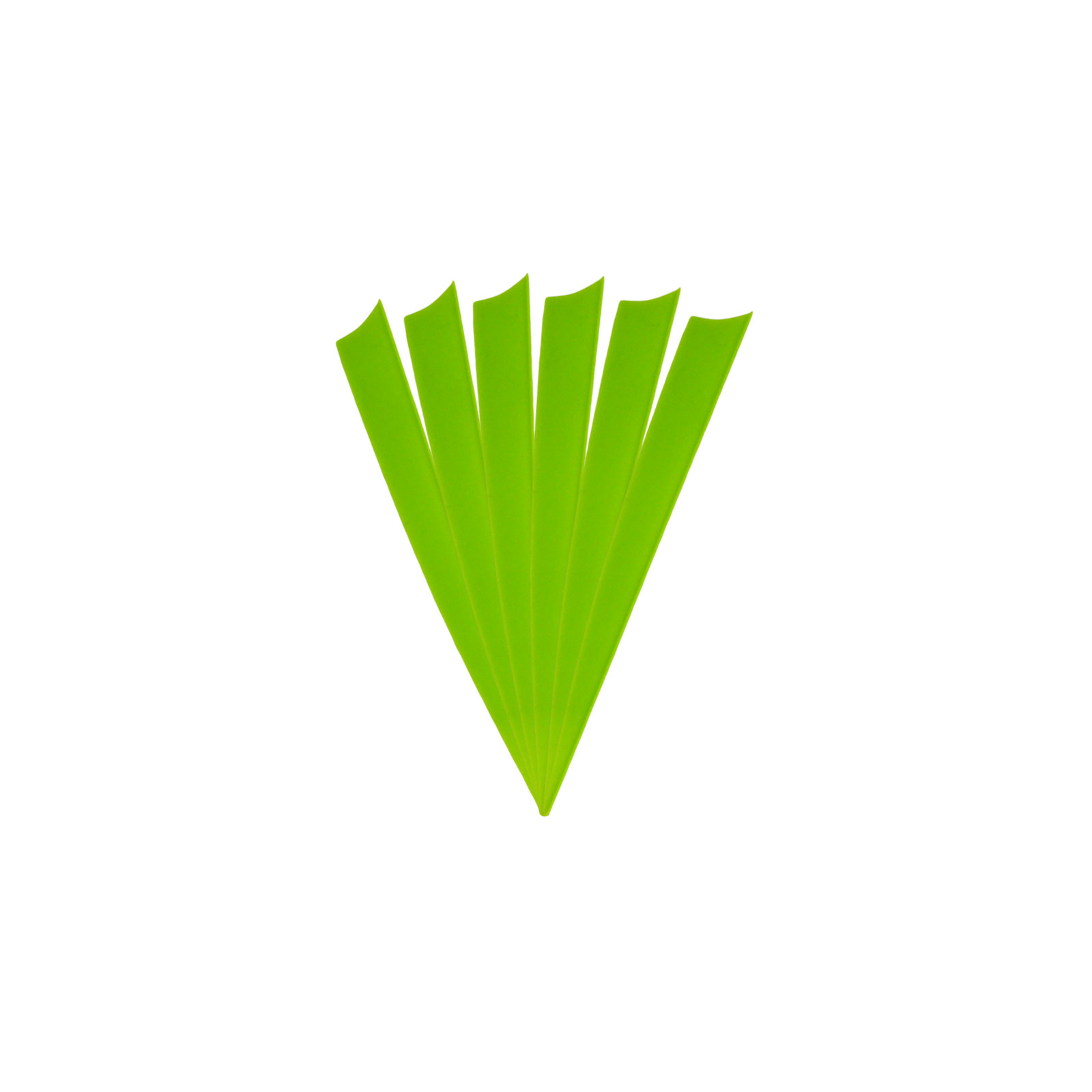 6-er Pack Hawk TPU Shield Vanes 5" Lime