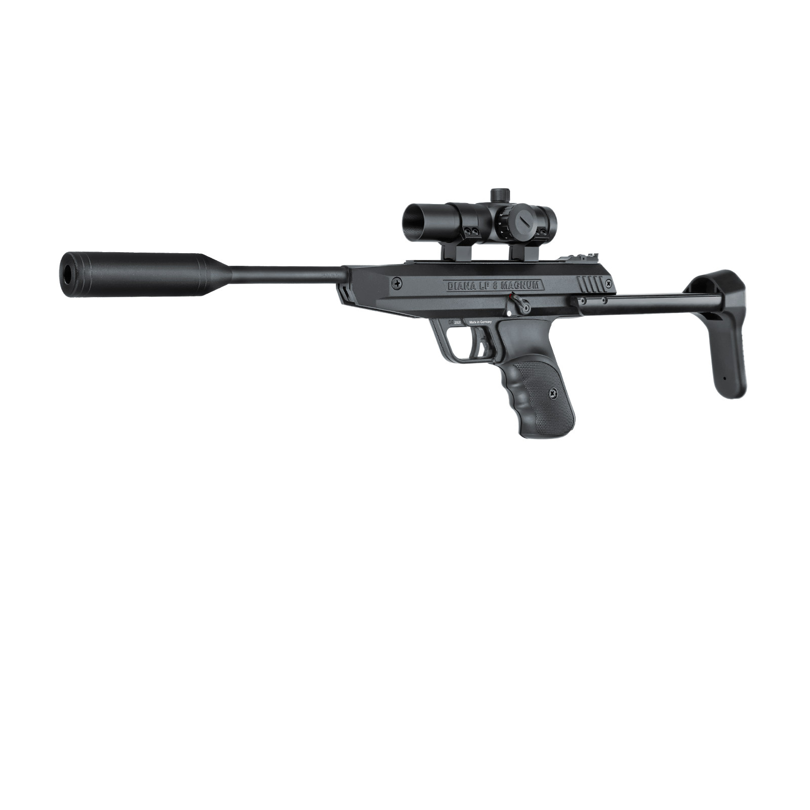 Diana LP8 Magnum Tactical Set - 4,5 mm Diabolo (P18) + Red Dot + Koff