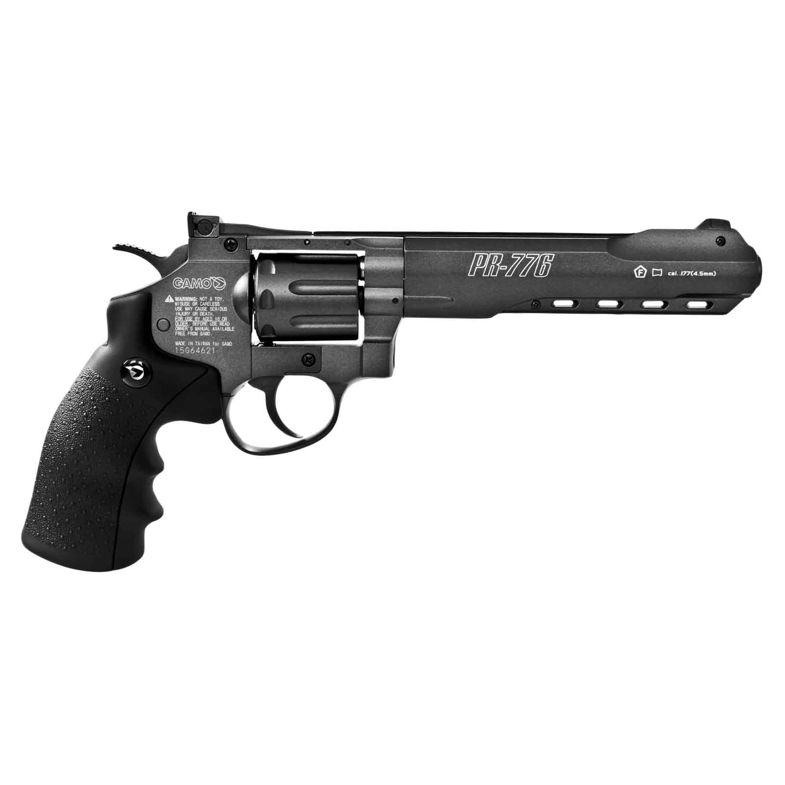 SET Gamo Co2-Revolver PR-776 4,5 mm Diabolo (P18) + Tasche + Co2-Kaps