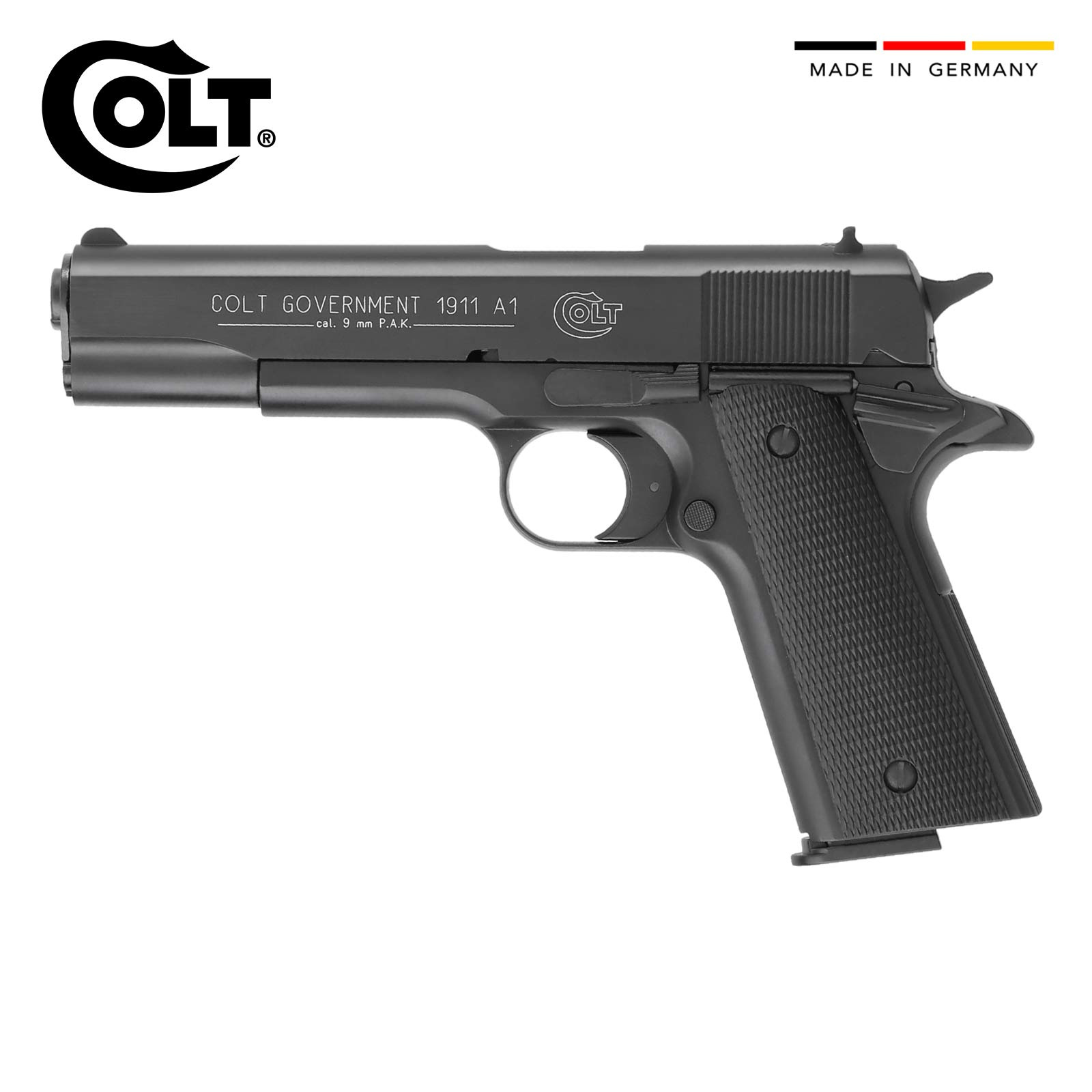 Colt Schreckschuss Pistole Government 1911 A1 Schwarz – XLWRR