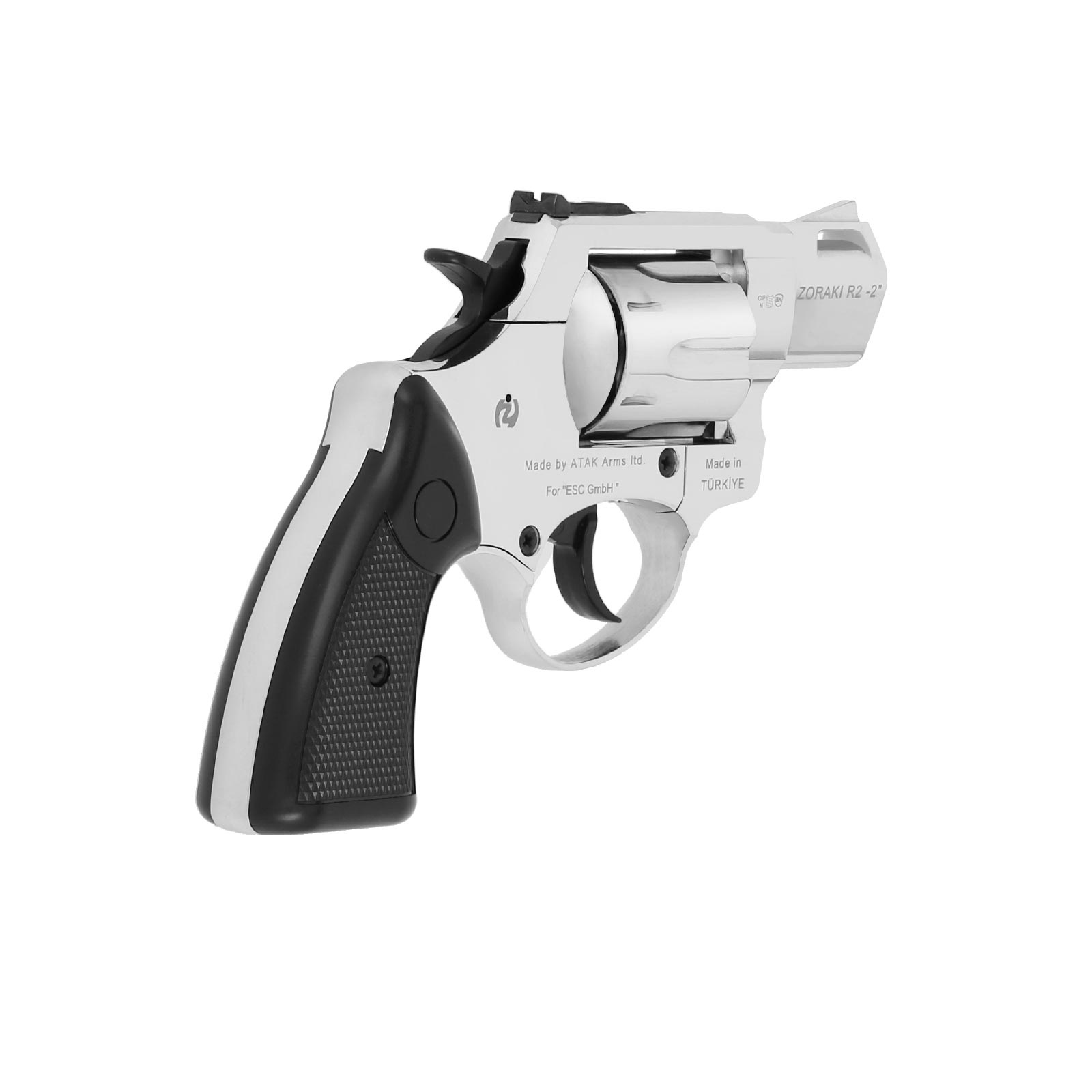 Zoraki R2 2 Zoll Lauf Schreckschuss Revolver Chrom 9 mm R.K. (P18)