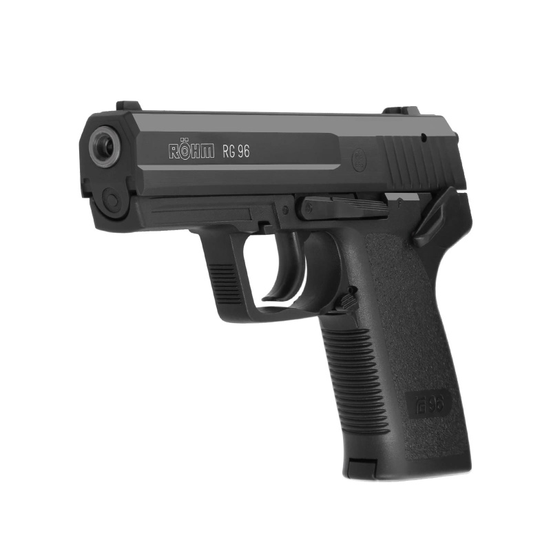SET Röhm RG 96 Schreckschuss Pistole brüniert 9 mm P.A.K. (P18) + 50