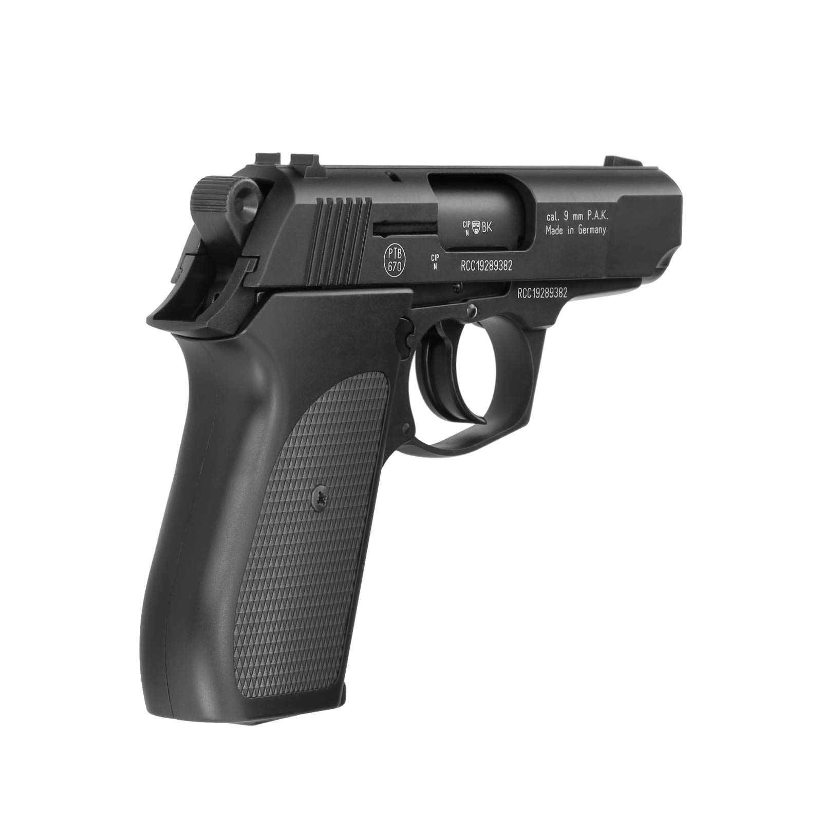 SET Röhm RG 88 Schreckschuss Pistole brüniert 9 mm P.A.K. (P18) + 50