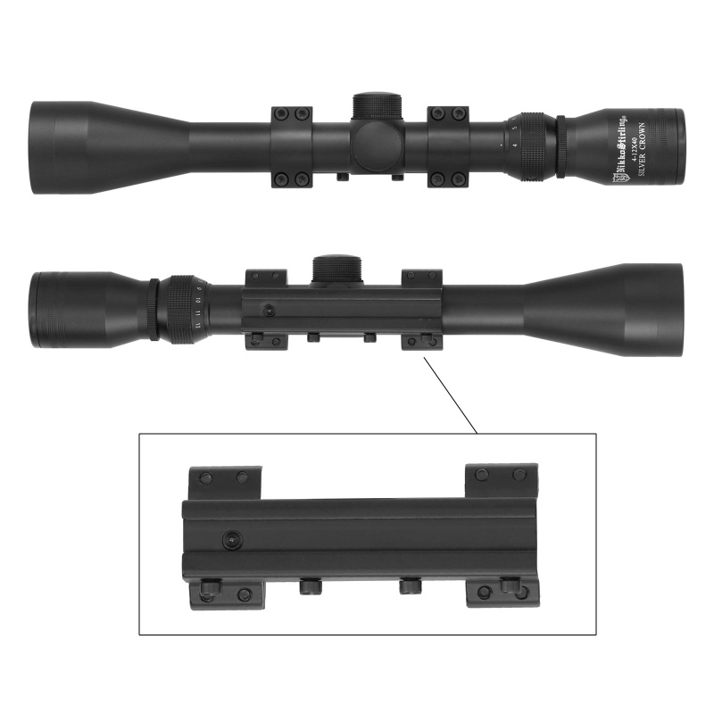 Nikko Stirling Zielfernrohr Silver Crown 4-12x40 Mil Dot + 11 mm Mont