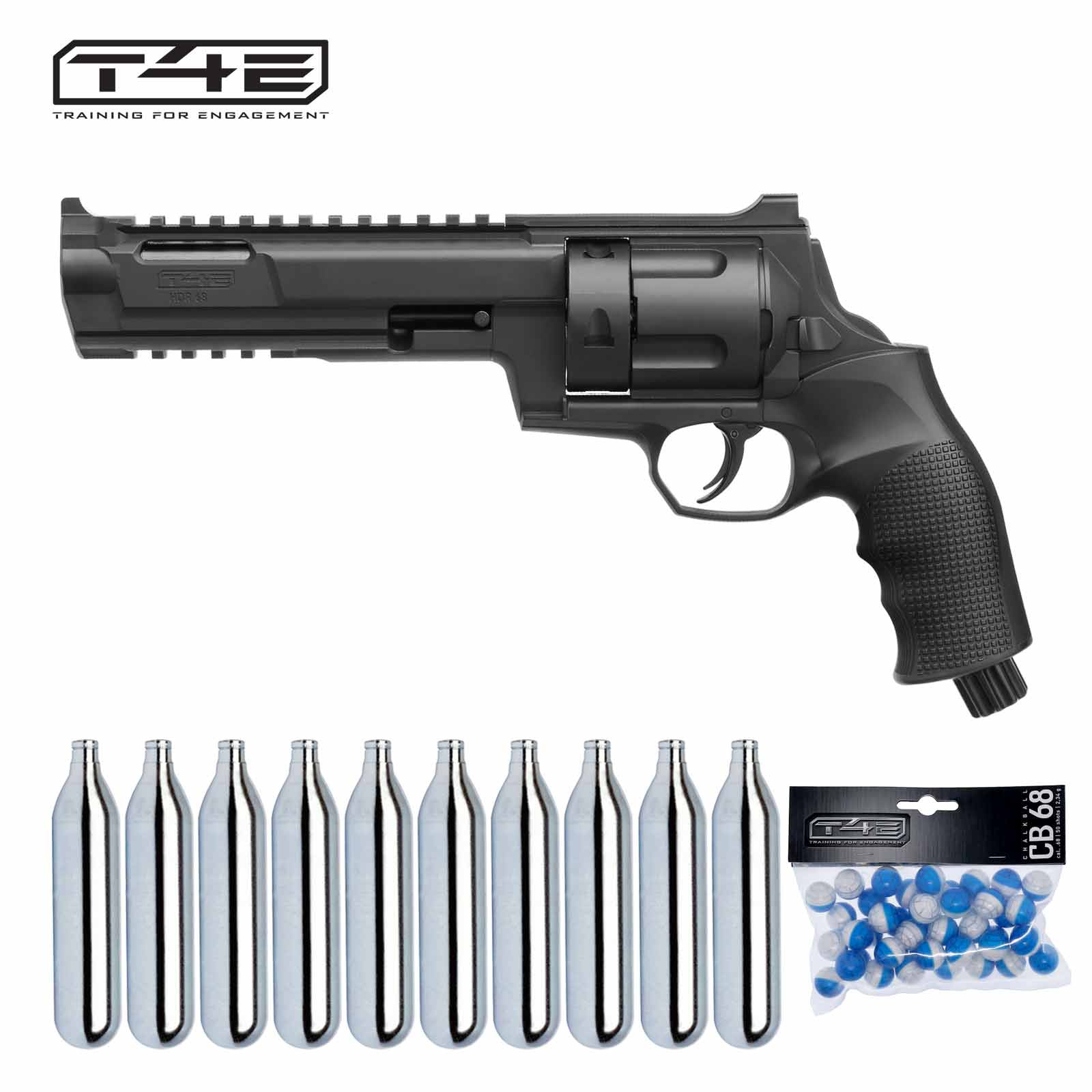 SET T4E Defense Training Marker HDR 68 Revolver Co2 cal .68 - 7,5 Jou