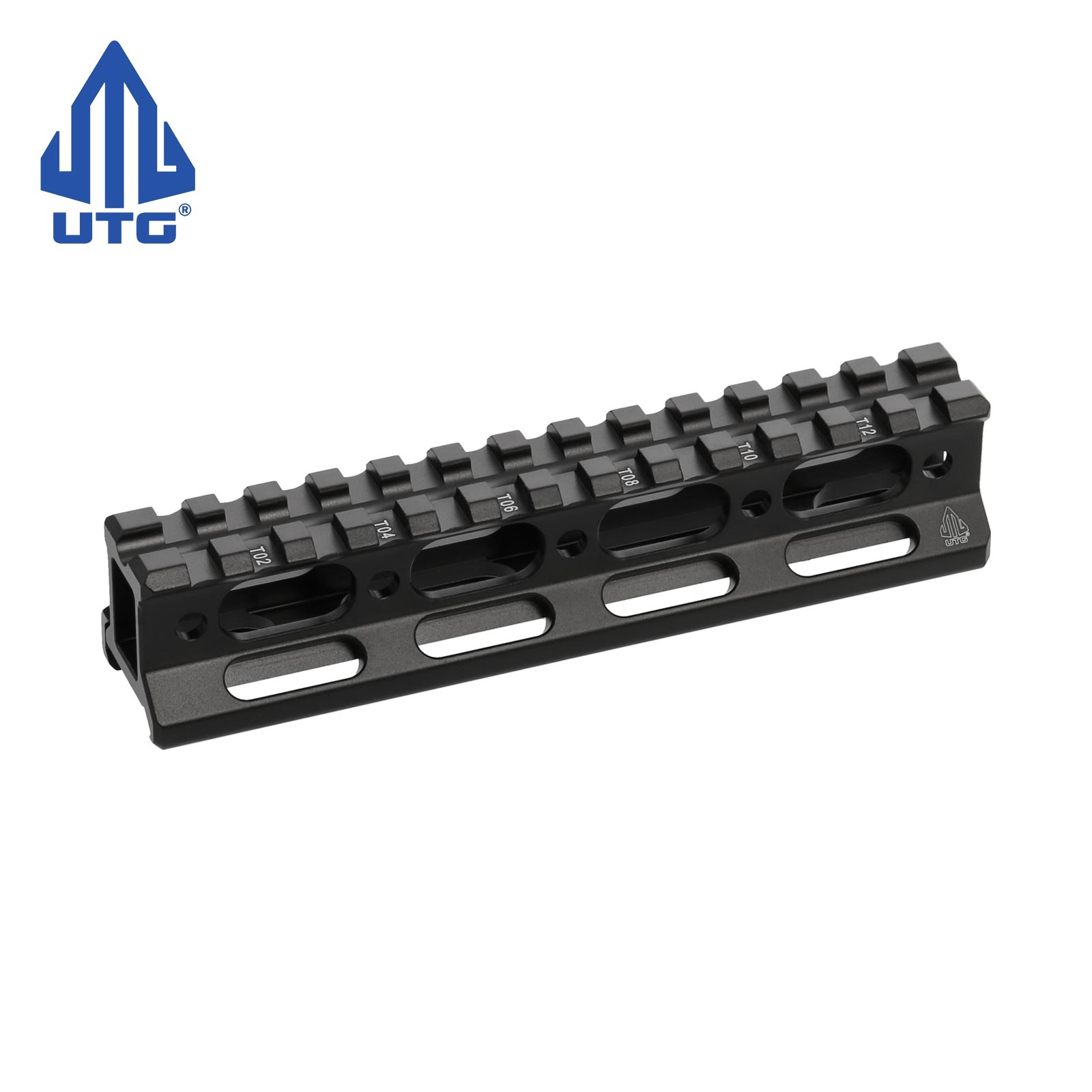 UTG Super Slim Picatinny Riser Mount - 1.0" High 13-Slot - Weaver Mon