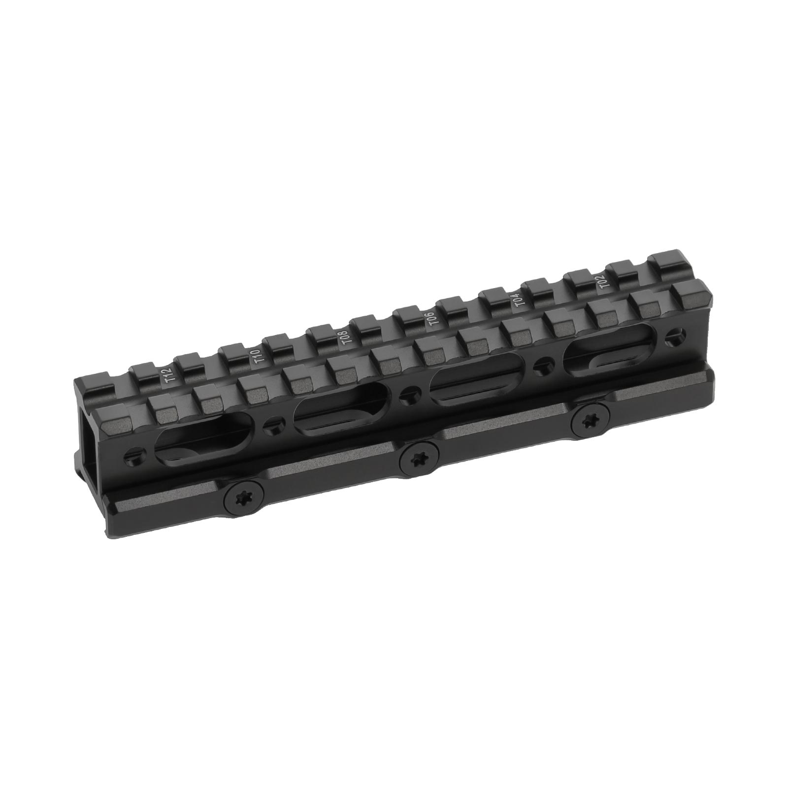 UTG Super Slim Picatinny Riser Mount - 1.0" High 13-Slot - Weaver Mon