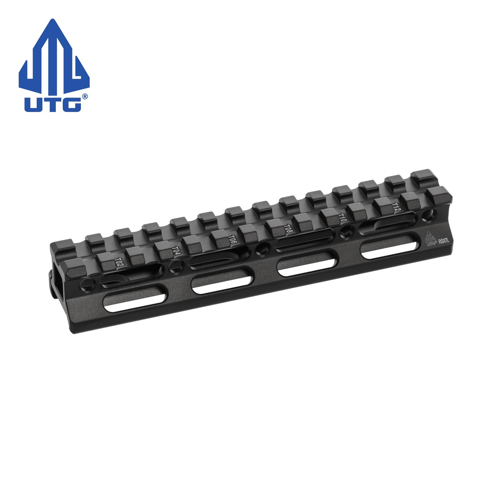 UTG Super Slim Picatinny Riser Mount - 0.75" High 13-Slot - Weaver Mo