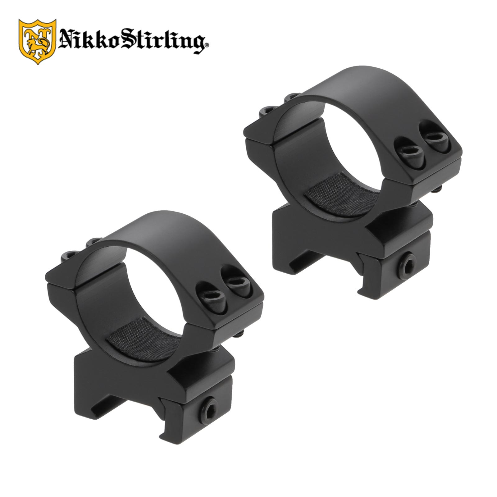 Nikko Stirling Mountmaster 30 mm Low Montageringe mit Stopperstift fü