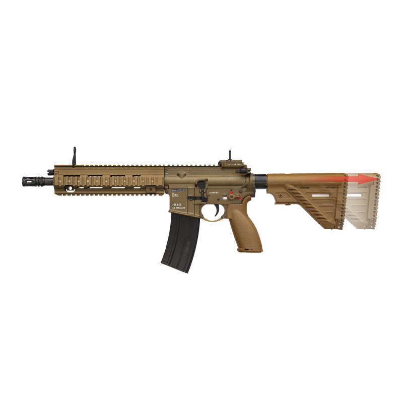 Heckler & Koch HK416 A5 Grünbraun Vollmetall Softair-Gewehr Kaliber 6