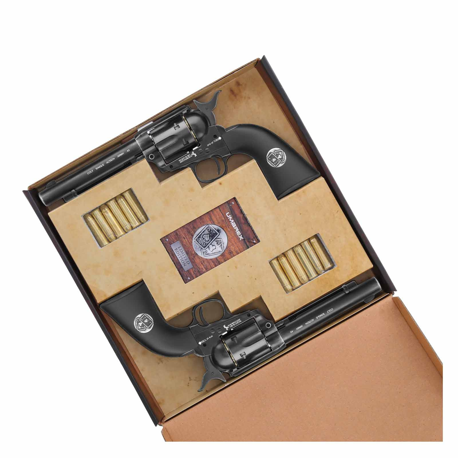 Colt Single Action Army® SAA Double Aces Duel Set - Co2-Revolver Kali