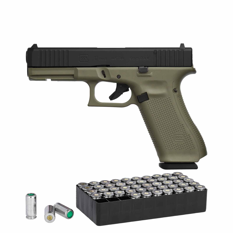 SET Glock 17 Gen5 Schreckschuss Pistole Battlefield Green 9 mm P.A.K.