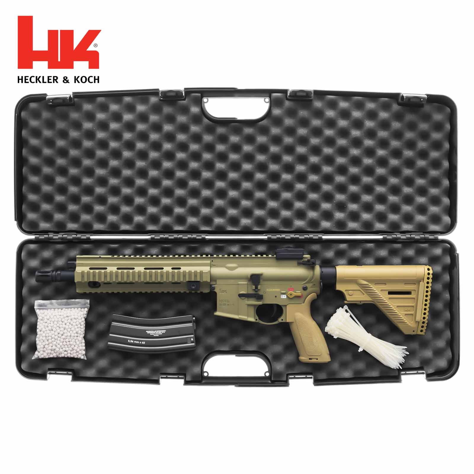Kofferset Heckler & Koch HK416 A5 Sportsline AEG Softair-Gewehr Kalib
