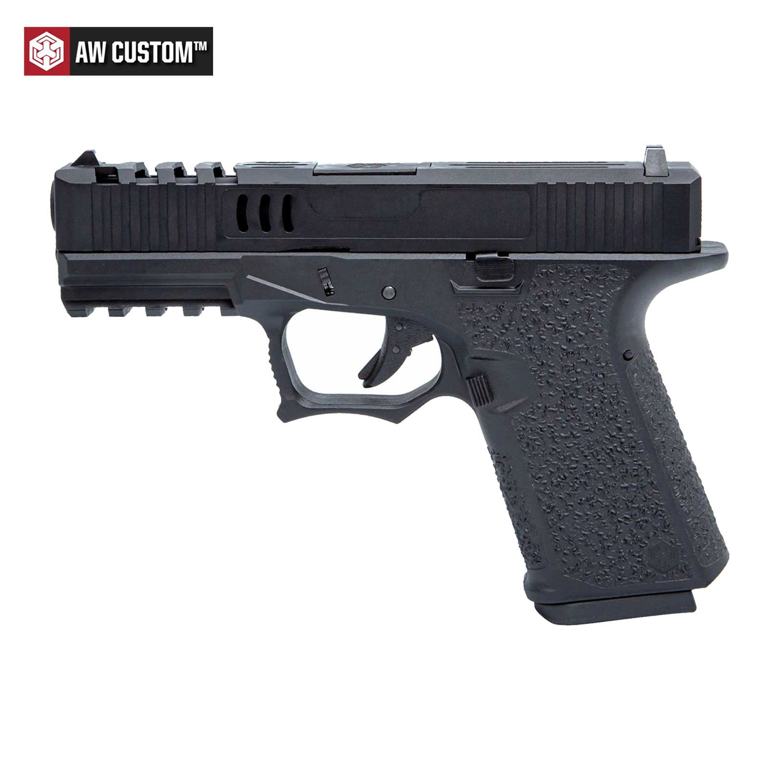 AW Custom VX9 Mod. 2 Softair-Pistole Schwarz Kaliber 6 mm BB Gas Blow