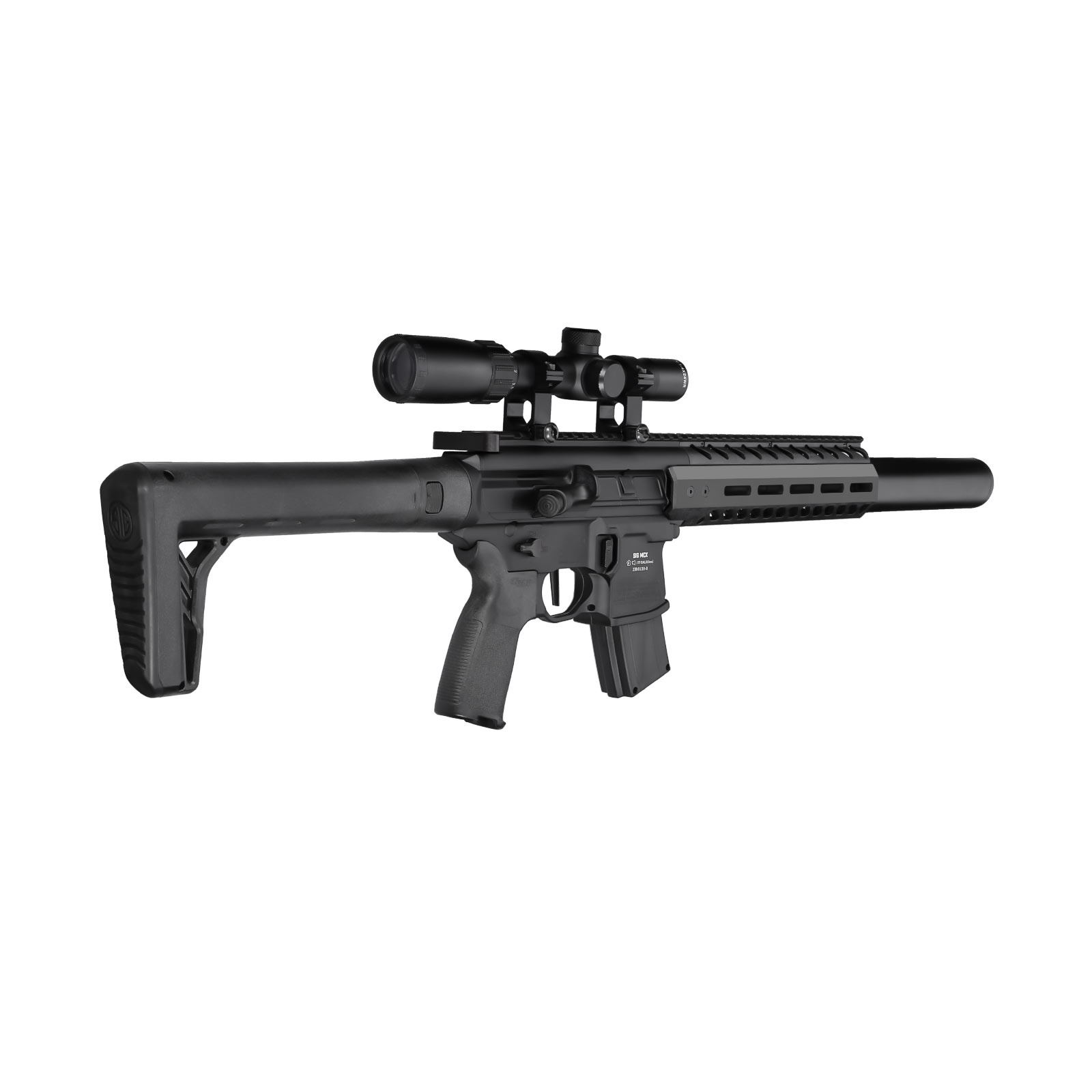 SIG SAUER MCX Co2-Gewehr Schwarz 4,5 mm Diabolo (P18) mit R.I.S Schie