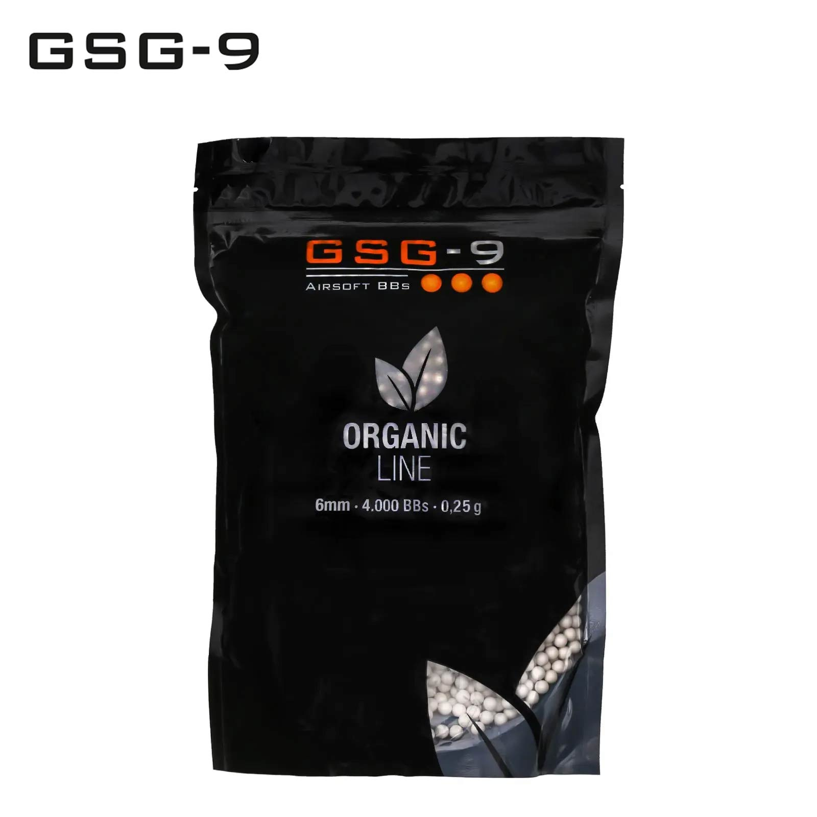GSG-9 Organic Line Softair Bio BB's - 6 mm BB/0,25 g/4000 Stück Beute