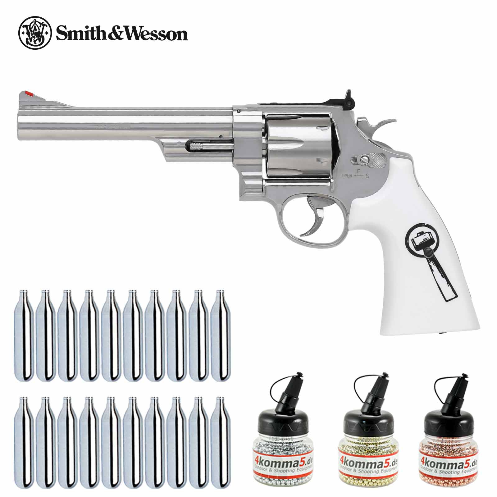 Superset Smith & Wesson 629 Trust Me 5 Zoll Steel-Finish Co2-Revolver