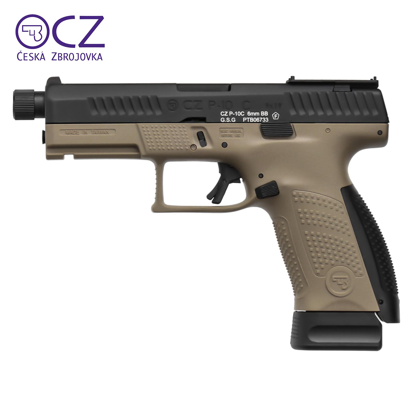 Cz 75 P 10c Optic Ready Softair Co2 Pistole Dual Tone Kaliber 6 Mm Bb