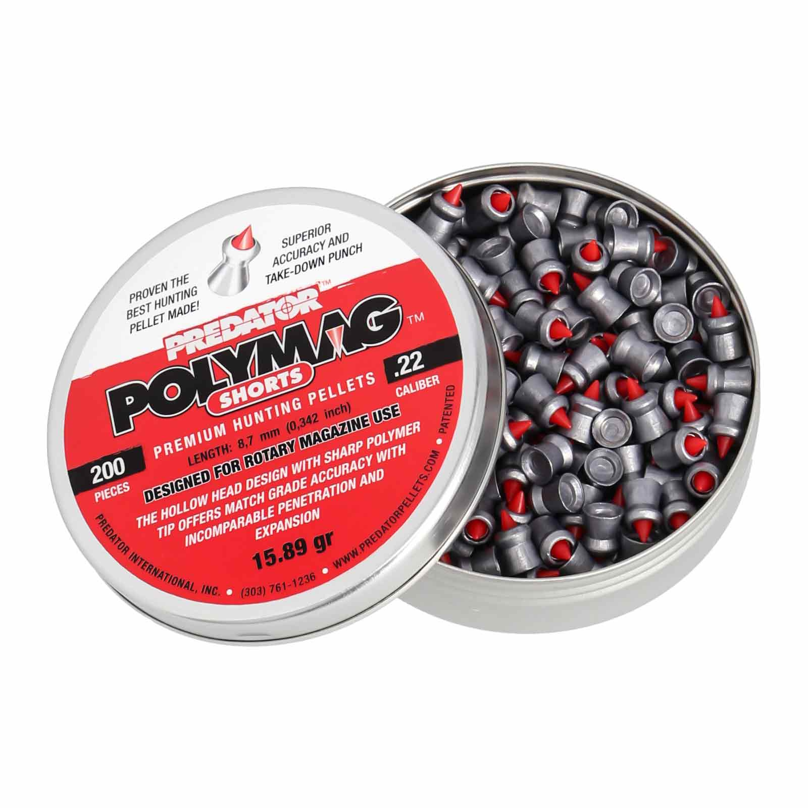 Predator Polymag Shorts Premium Hunting Pellets 5,5 mm Jagd-Diabolo