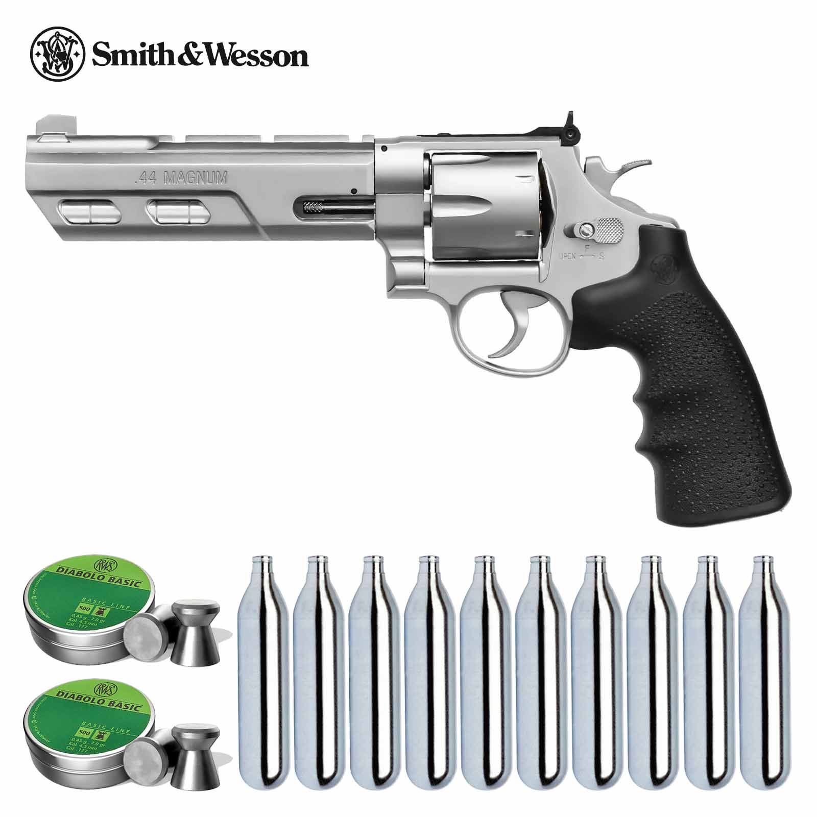 SET Smith & Wesson 629 Competitor 6 Zoll Steel-Finish Co2-Revolver Ka
