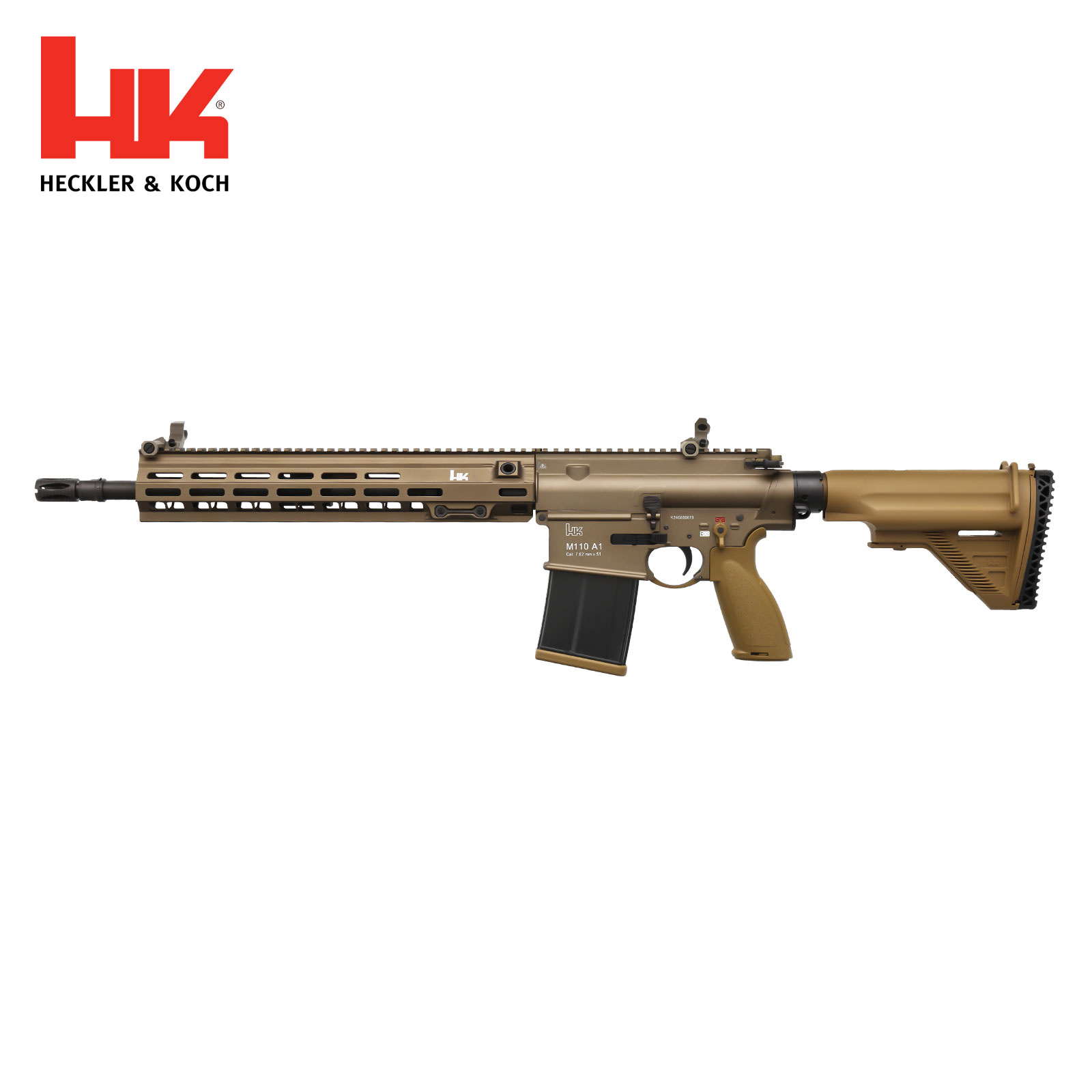 Heckler & Koch HK M110 A1 Softair-Gewehr Gas Kaliber 6 mm BB grünbrau