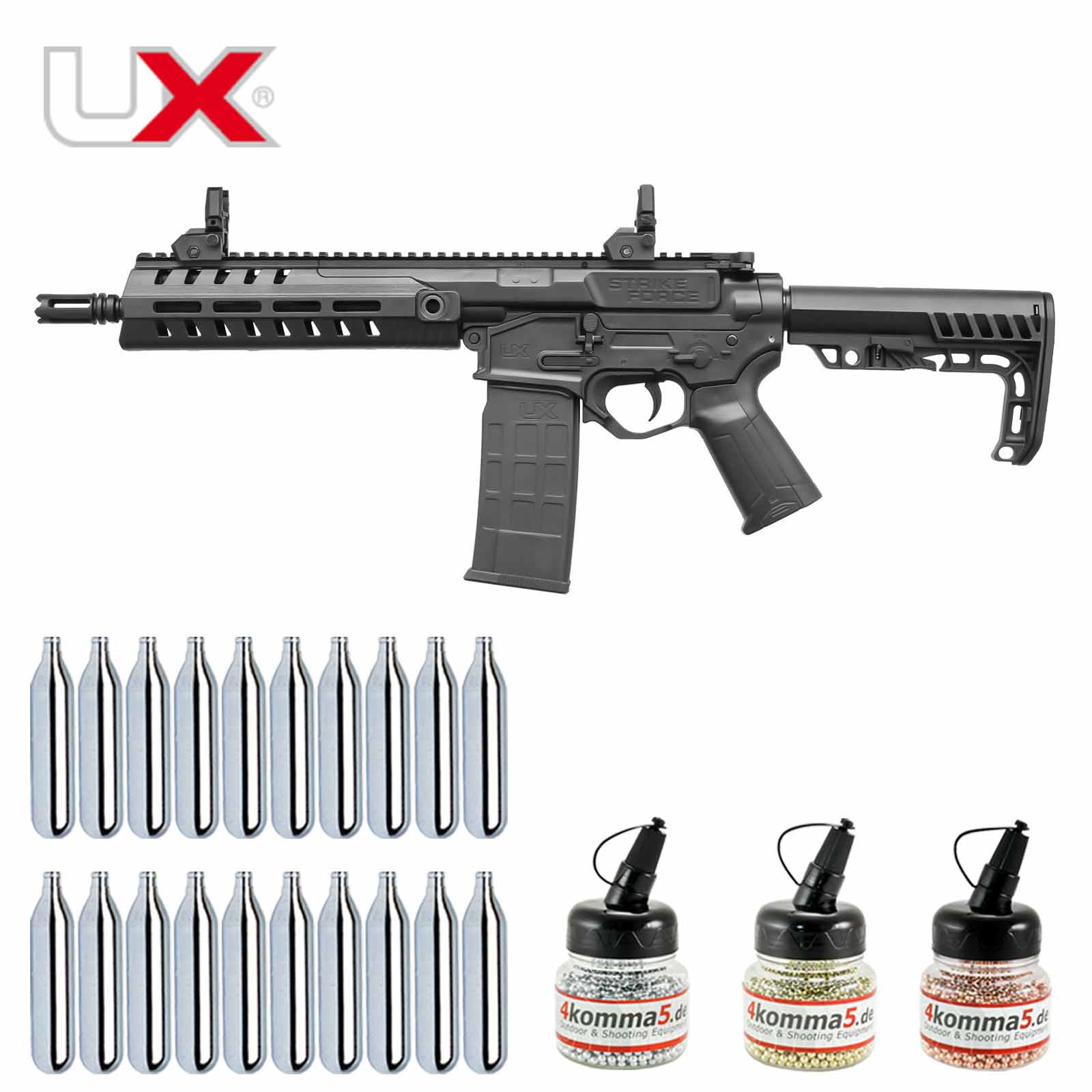 Superset UX Strike Force 4,5 mm Stahl BB Co2 Gewehr Blowback (P18)