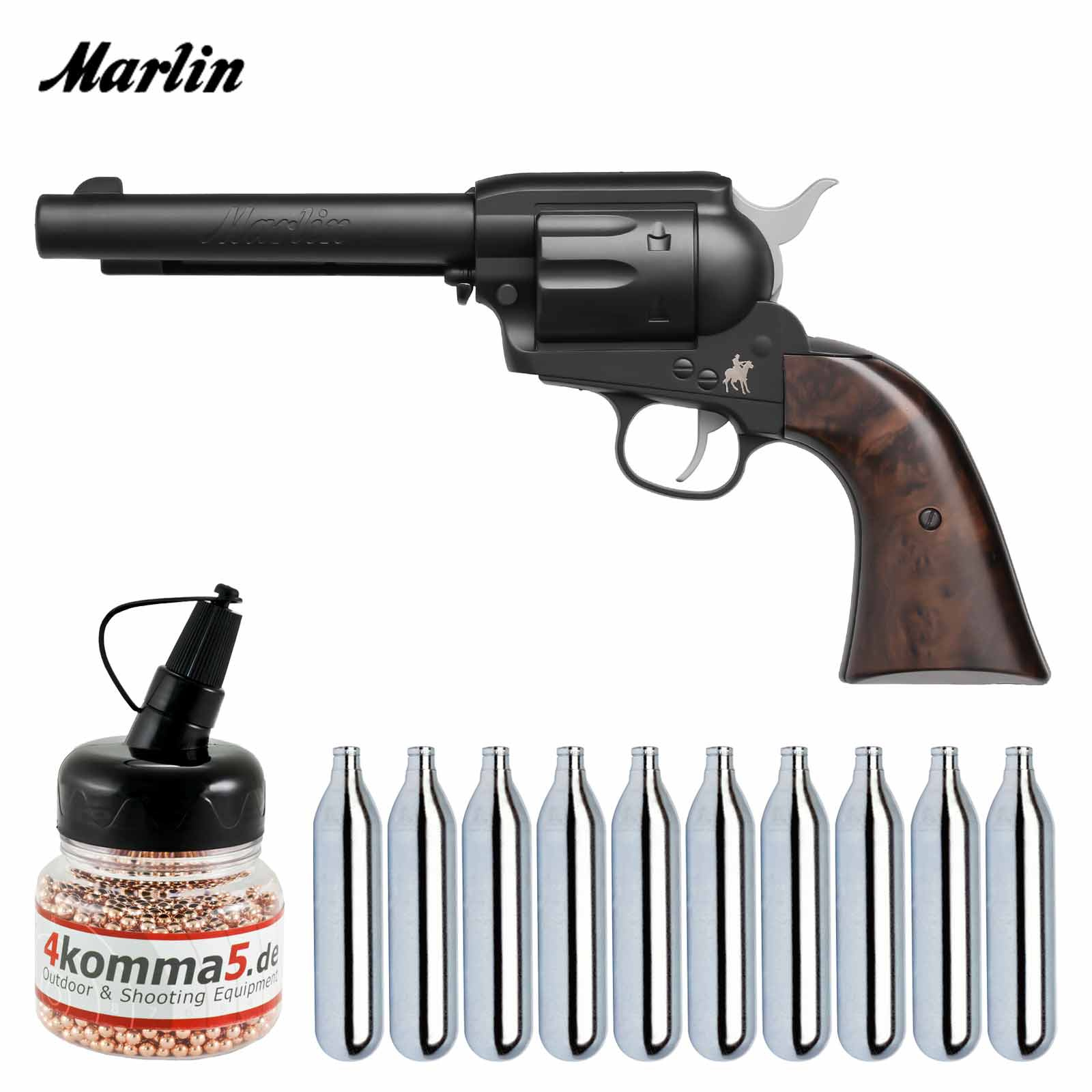 SET Marlin Co2-Revolver Kaliber 4,5 mm BB (P18)