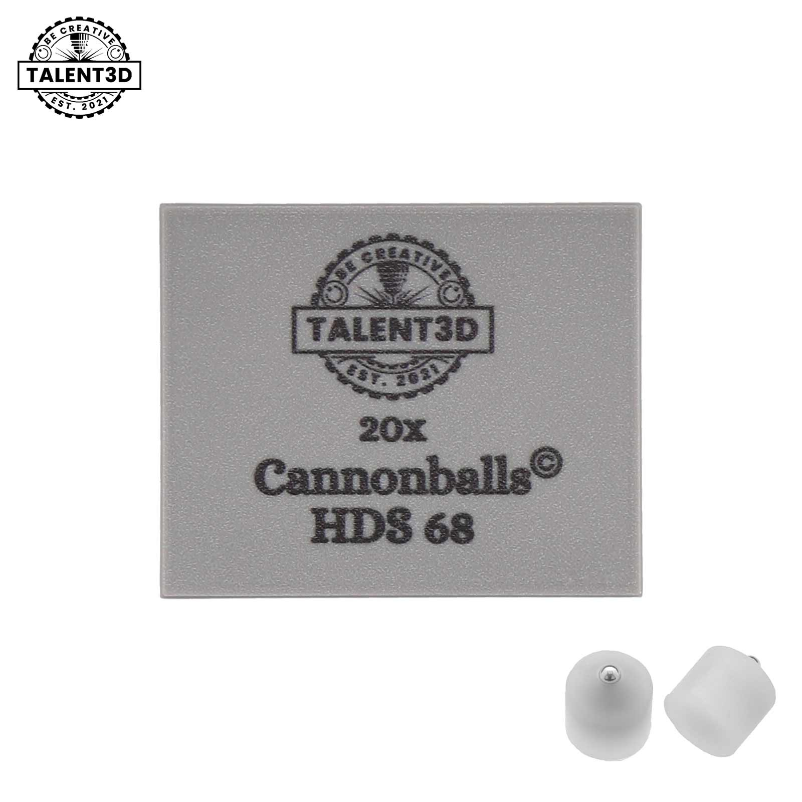 Talent3D Cannonballs für HDS 68 - Kal .68 - 20 Stück