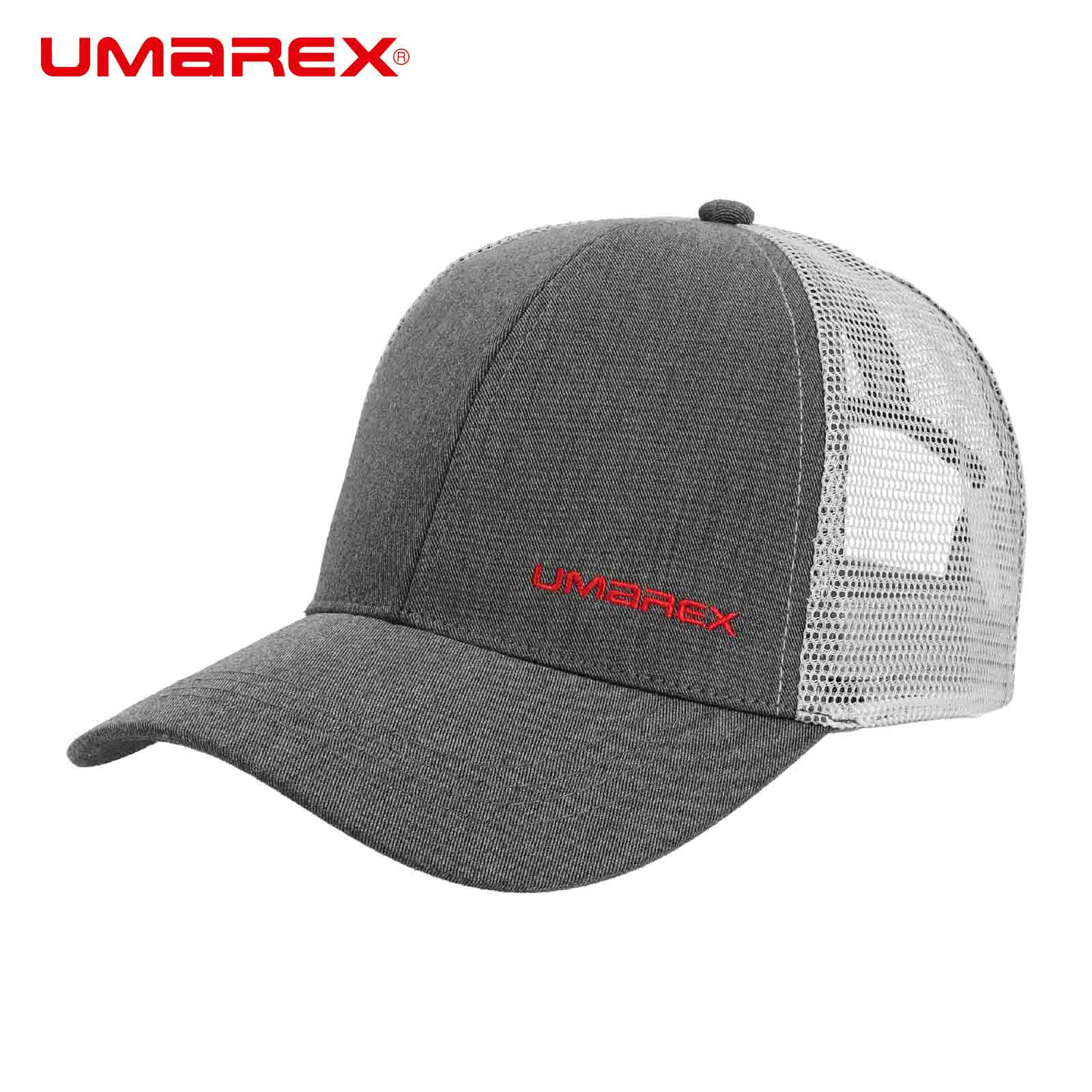 Umarex Trucker Cap 3 Grau mit rotem Umarex Logo - Basecap