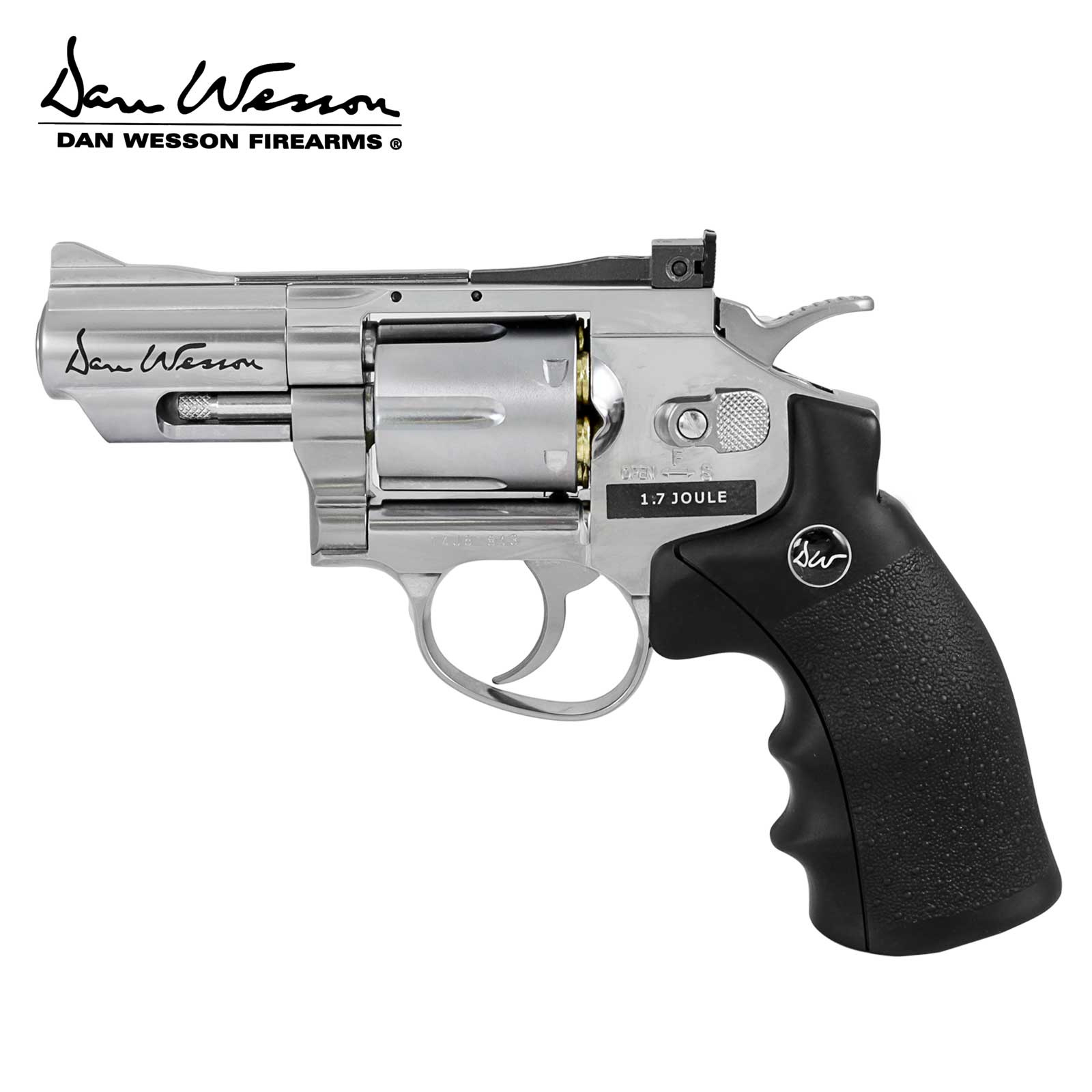 Co2 Revolver Dan Wesson 2,5" 4,5 mm Stahl BB Silber