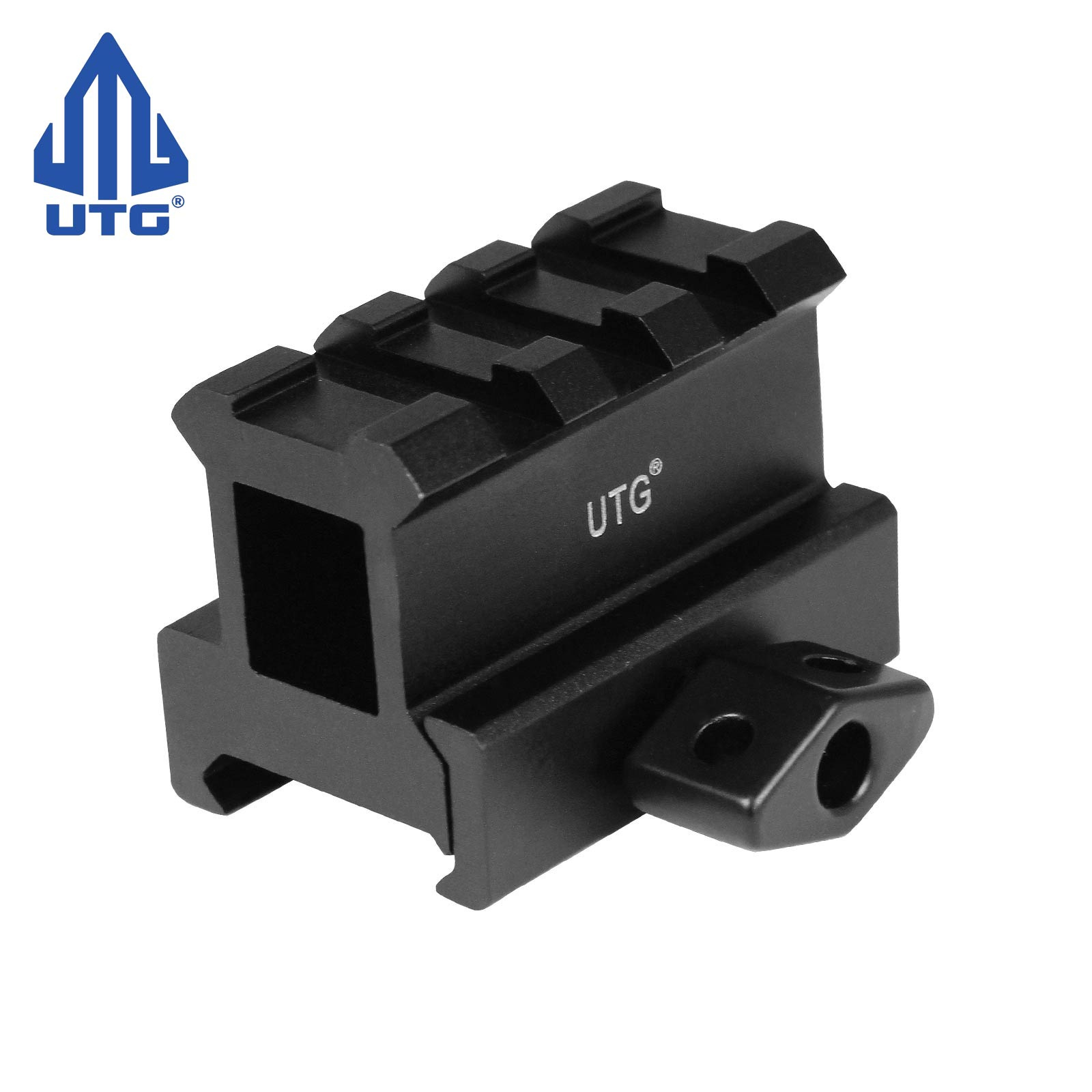 UTG 1" High 3-Slot Med-Profile Compact Riser Mount - Weaver Montageer